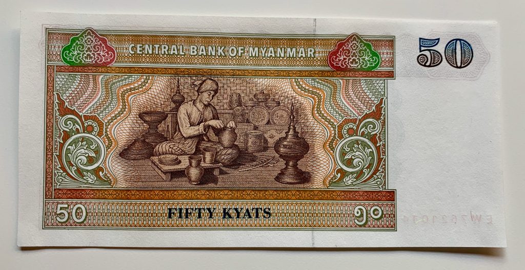 Billete BIRMANIA (Myanmar,Burma) 50 kyats (1997) SC – Numisfera